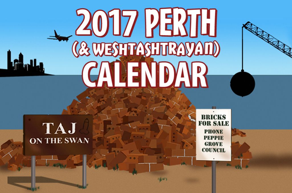 2017 Perth Calendar by Alex Manfrin - Pozible